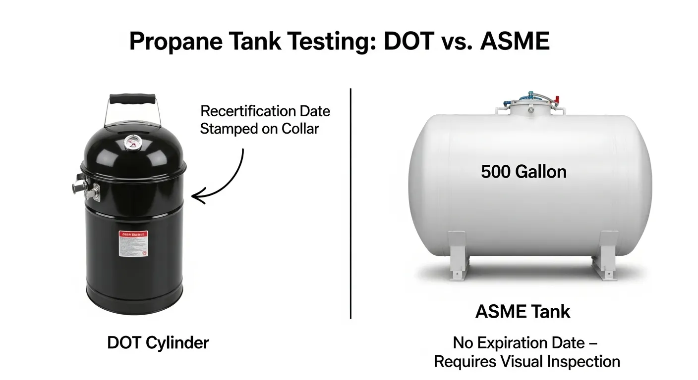 How Often to Test Propane Tanks: The 12, 7 & 5 Year Rules